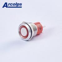 China Stainless Steel Push Button Switch with IP66 Protection and 10A 250V Rating for Industrial Control for sale
