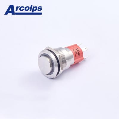 China Metal Button Switch with 200,000-cycle Mechanical Life, IP66 Protection, and Stainless Steel Housing for Industrial Applications for sale