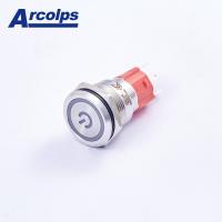 China 200K Cycles 19mm Push Button Switch 1NO High Current Momentary Switch for sale