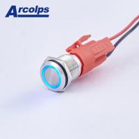 China 10A 250V IP66 Protected Stainless Steel Metal Push Button Switch for Industrial Control for sale