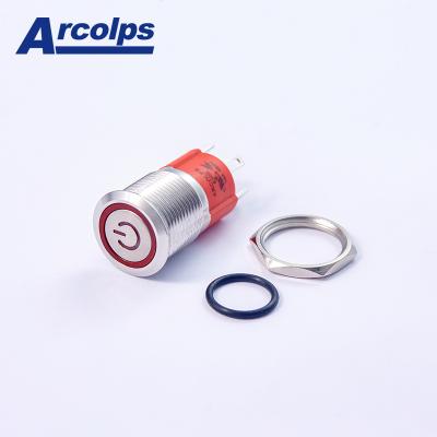 China Industrial Stainless Steel IP66 Rated Metal Push Button Switch with 200,000-Cycle Mechanical Life for sale
