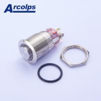 China UL Stainless Steel Push Button Switch 250Vac 19mm Momentary Switch for sale