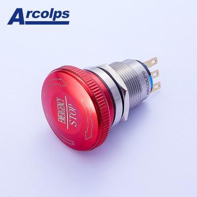China 1NO1NC 19mm Momentary Switch E534983 IP65 Ring Illuminated Push Button Switch for sale