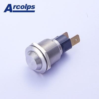 China 8301 Series 19mm Electronic Button Switch 1NO1NC SS Push Button Switch for sale
