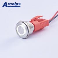 China 8300 Series 19mm IP66 Waterproof 10A 250V Stainless Steel Housing Metal Push Button Switch with LED for sale