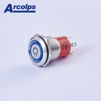 China 8300 Series 19mm IP66 Waterproof 10A 250V Stainless Steel Housing Metal Push Button Switch with LED for sale