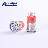 China 16MM Waterproof Momentary Push Button Switch 10A 220V Max Voltage for sale