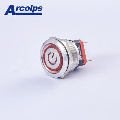 China High Temperature Push Button Switch 25mm High Current Momentary Switch for sale