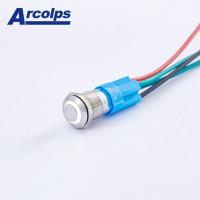 China Arcolps 12mm Stainless Push Button Switch 2NO 1NO Combination 3A 250V for sale