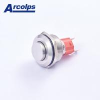 China 25mm High Current Push Button Switch 1NO1NC One Stop Switch for sale