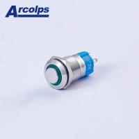 China LED 12mm Metal Push Button Switch Arcolps 50000 Cycles SS Push Button Switch for sale