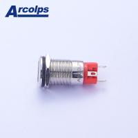 China 2A 10A IP67 Metal Push Button Switch On Off 2NO 10mm Momentary Switch for sale