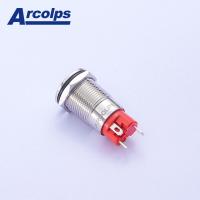 China 2NO 10mm Momentary Push Button 10A 250V High Current Momentary Switch for sale