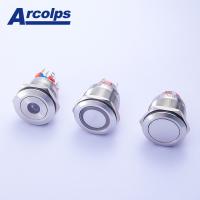 China Tri Color LED RGB Push Button Switch 22mm Waterproof Momentary Switch for sale