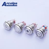 China 22mm Stainless Steel Ring Illuminated Metal Push Button Switch with IP66 Rating for Industrial Control for sale