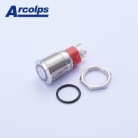 China 10A 250V IP67 16mm Metal Push Button Switch 2NO2NC 50000 Cycles for sale
