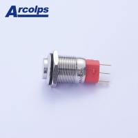 China 10A 250V IP67 16mm Metal Push Button Switch 2NO2NC 50000 Cycles for sale