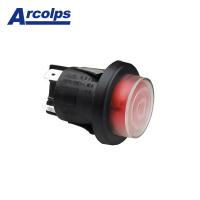 China 10A 250V UL Listed Industrial Push Button Switch with Red Cap for Machine Control Panels - Corrosion Resistant for sale
