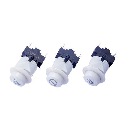 China Long Lifespan Plastic Switch Black Cap Push Button Switch 10A 250V IP67 for sale