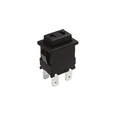 China Square Push Button Switch with Durable Plastic Enclosure Max Voltage 250V and Max Current 16A for sale