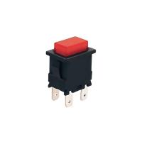 China Durable Plastic Enclosure Push Button Switch with 50,000 Electrical Life Cycles and 3A 250V AC Contact Rating for sale