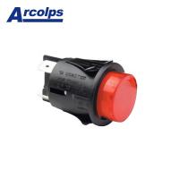 China Flat Head Push Button Switches Black White Red Orange Green Long Life for sale