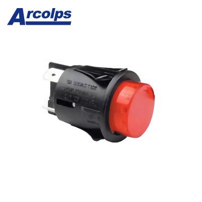 China Flat Head Push Button Switches Black White Red Orange Green Long Life for sale
