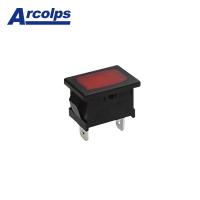 China RL3 Series on Off 2P SPST Rocker Switch Black Cap 10A 125VAC 6A 250VAC Industrial Control for sale