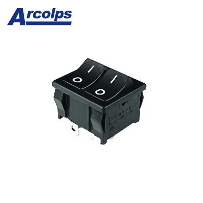 China Arcolps Rocker Switch RL3-2(D) 4P DPST ON-OFF 16A 125VAC 200k Mechanical Life Plastic Material ENEC14 CQC Certified Industrial for sale