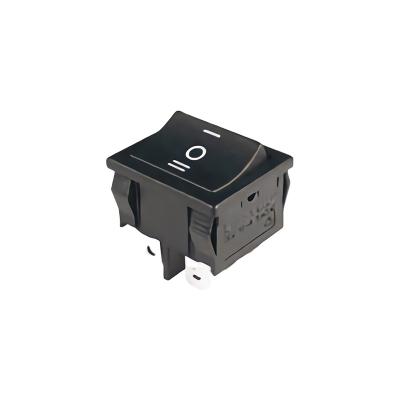 China RL3-2 Series 4P Dpdt on Off on Rocker Switch Black Pvc Cap 6A 250Vac 10A 125Vac for Multi Circuit Control for sale