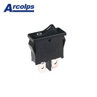 China High Precision on Off 2p Spst Rocker Switch With Red Cap Black Housing UL Approved for Power Tools Consumer Electronics for sale