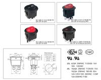 China Premium Black 4 Pin DPST ON-OFF Rocker Switch for CQC Certified 16A 250V 200000 Cycle Life for Industrial Electrical Appliances for sale