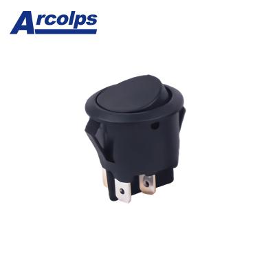 China Arcolps 4 Pin DPST Rocker Switch RL3-5X Series 15A 250VAC On/off Black Plastic Cap CQC for ENEC Certified Industrial Equipment for sale