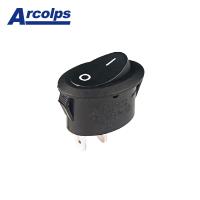 China Black Rocker Switch 2P SPST ON-OFF 16A 250V Plastic Electrical Component Industrial Equipment Power Supplies for CQC Approval for sale