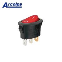 China Black Rocker Switch 2P SPST ON-OFF 16A 250V Plastic Electrical Component Industrial Equipment Power Supplies for CQC Approval for sale