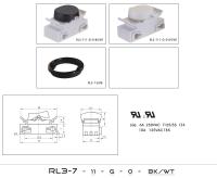 China For Certified RL3-7 Series Rocker Switch 250V 10A High Temp Resistant Plastic Snap-in for Home Appliances & Power Tools for sale