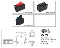 China Electronic Devices Miniature Rocker Switch With SPST Configuration And Low Profile for sale
