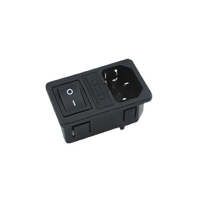 China Arcolps RL10-1 High Current 10A 250VAC Rocker Switch Power Socket Nylon 66 Housing IP18 Quick Connect 3P 50000 for Cars for sale