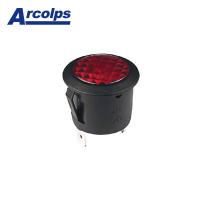 China Watertight Wear-resistant Black White Red With Waterproof Cap Rotundity Rocker Switch for sale