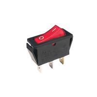 China Waterproof Square Plastic Rocker Switch with LED Lamp Black White Red Orange Green Blue Grey Colors On-Off Function for sale