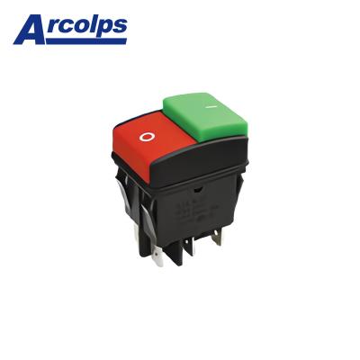 China Large-size Square Plastic Rocker Switch Waterproof and Wear-Resistant Multi-purpose for Current Distribution for sale