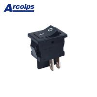 China Arcolps 250VAC 30A Red ON-OFF Sealed Rocker Switch with Self-Lock Push Button 2 Pin Boat IP65 Smart Solder Lug Termination for sale
