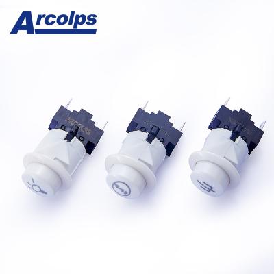 China Panel Mount Push Button Switch with LED Light and 100,000 Cycles Mechanical Life for sale