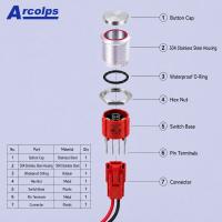 China Strong Current 25mm Push Button Switch 250V 10A High Current Momentary Switch for sale