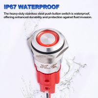 China Strong Current 25mm Push Button Switch 250V 10A High Current Momentary Switch for sale