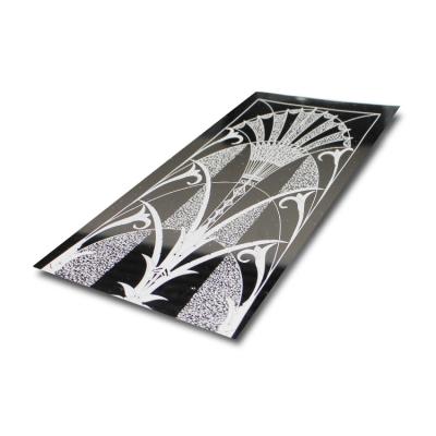 China Etched Decorative Stainless Steel Sheet Elevator Wall Pattern for sale