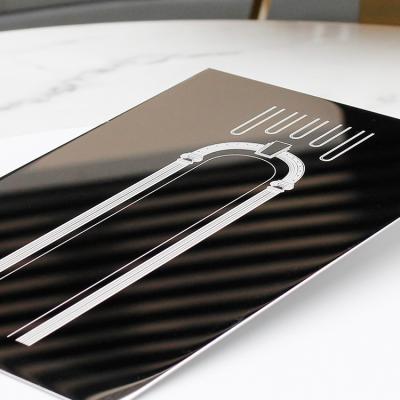 China Mirror Etching SS Elevator Door Panel 1.0mm Thick 316 Stainless Steel 4 X 8 Sheets for sale