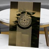 China Etched Elevator Door Stainless Steel Sheet 3048mm Length Customized Patterned for sale