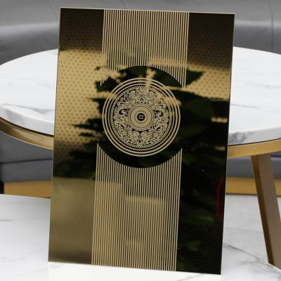 China Etched Elevator Door Stainless Steel Sheet 3048mm Length Customized Patterned for sale