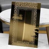 China 1500mm Golden Color Decorative Stainless Steel Sheet For Elevator Cabins for sale